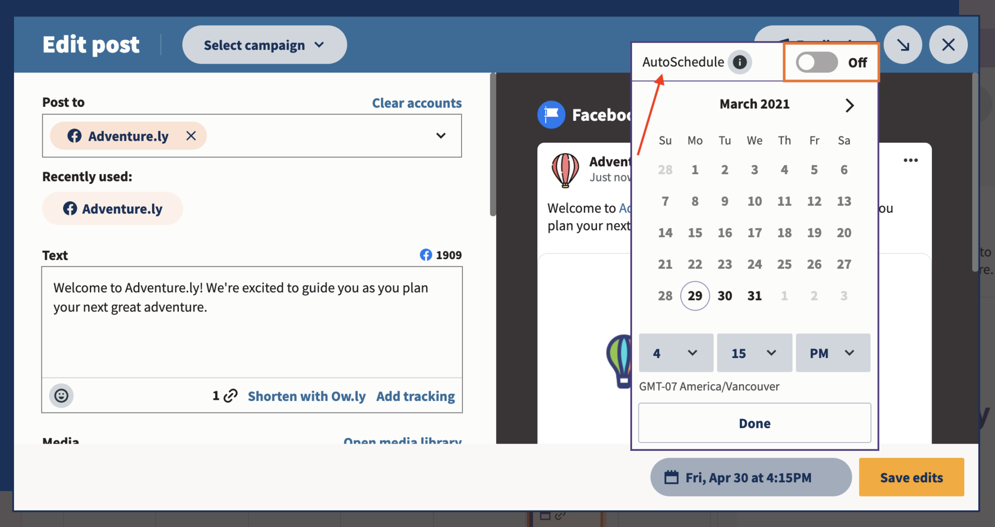 How To Schedule Posts on Facebook [Top Tools + Tips]