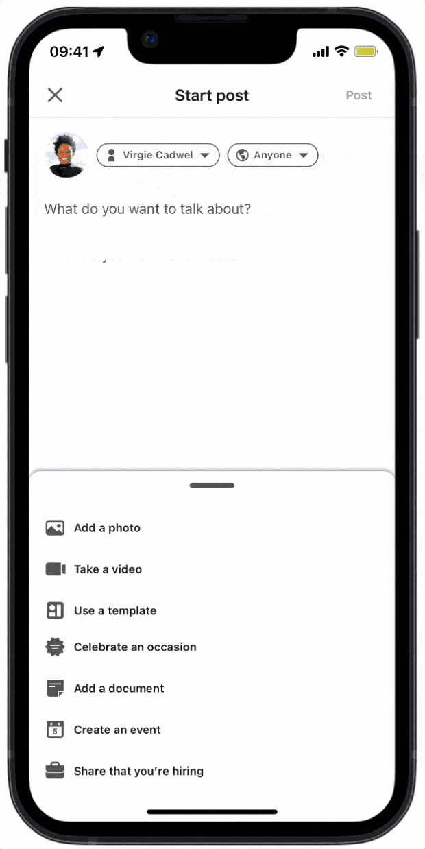 LinkedIn adds templates for scroll-stopping engagement