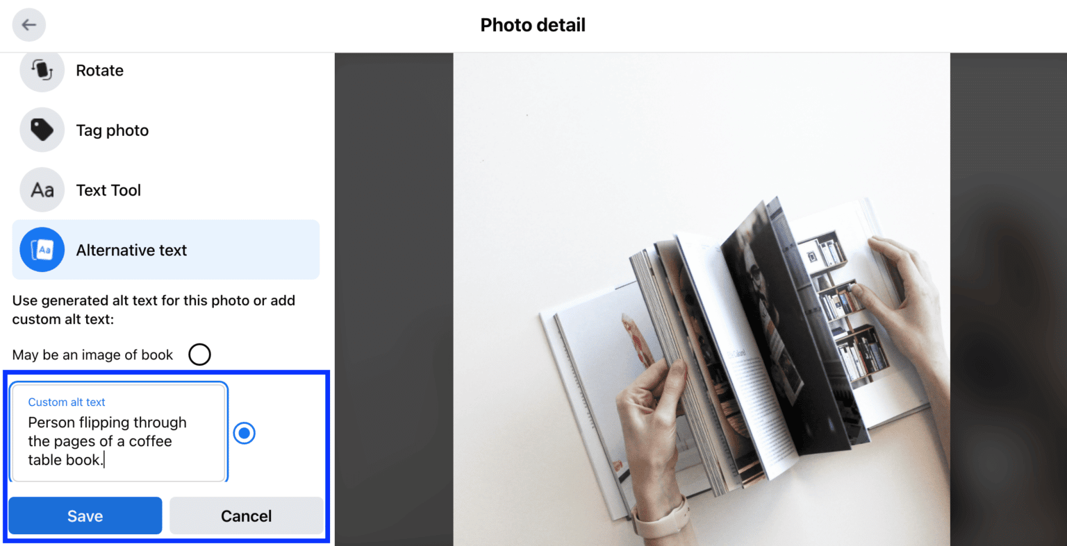 Why Facebook alt text is important (and how to use it right)