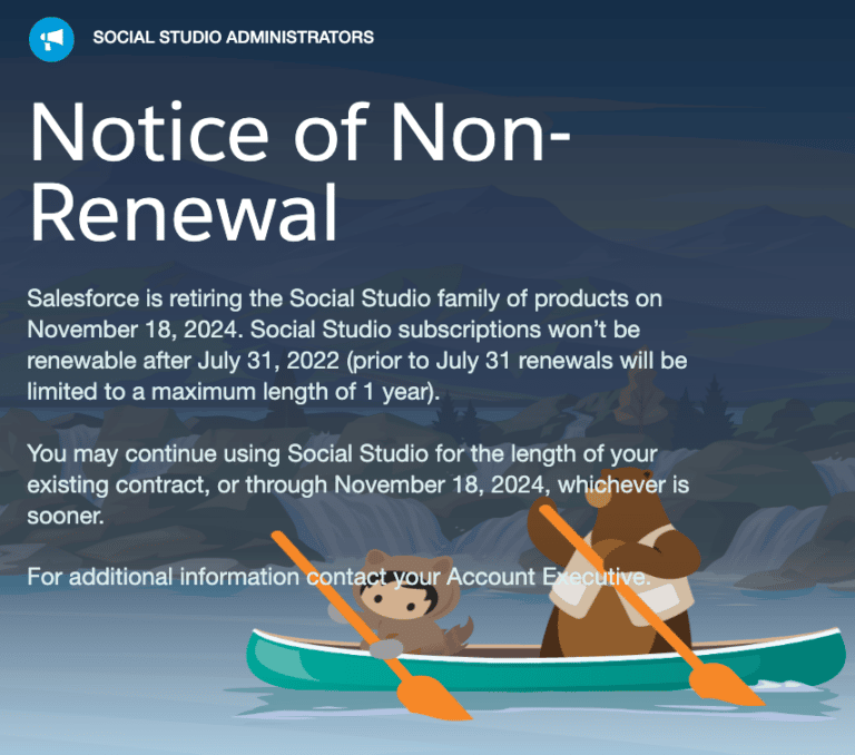 Salesforce Social Studio Sunset: Everything you need to know
