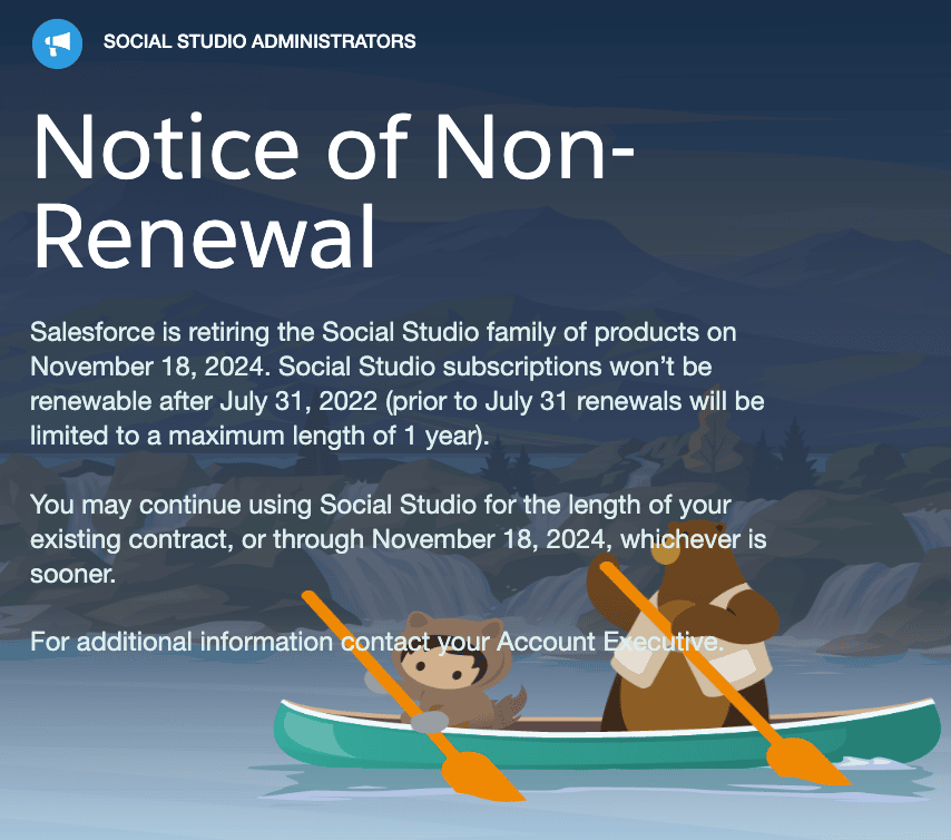 Salesforce Social Studio Sunset: Everything you need to know