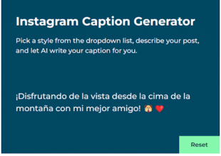 Generador de descripciones de Instagram gratuito
