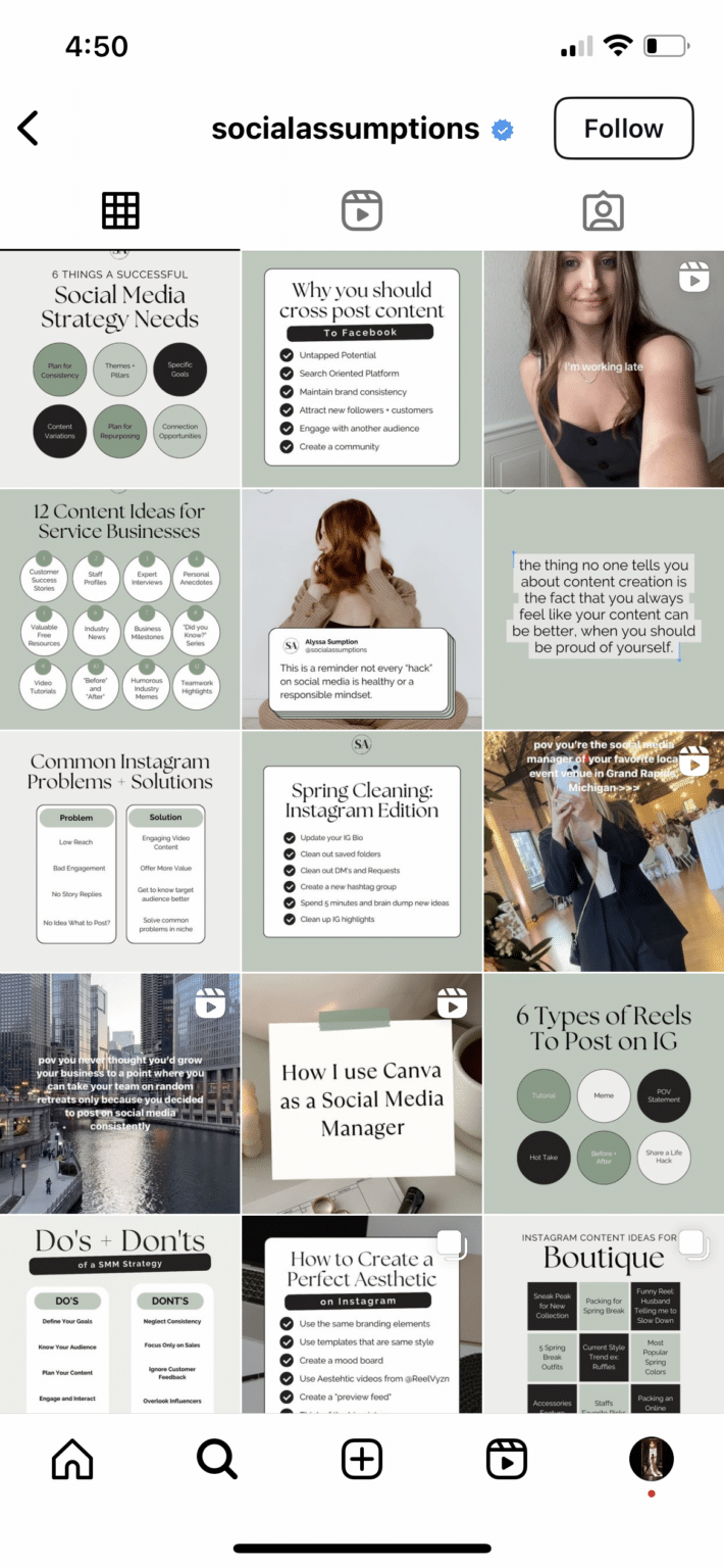 7 Tips To Improve Your Instagram Grid Layout [Tips + Examples]