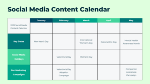 Social media calendar: Free template + our team's real process