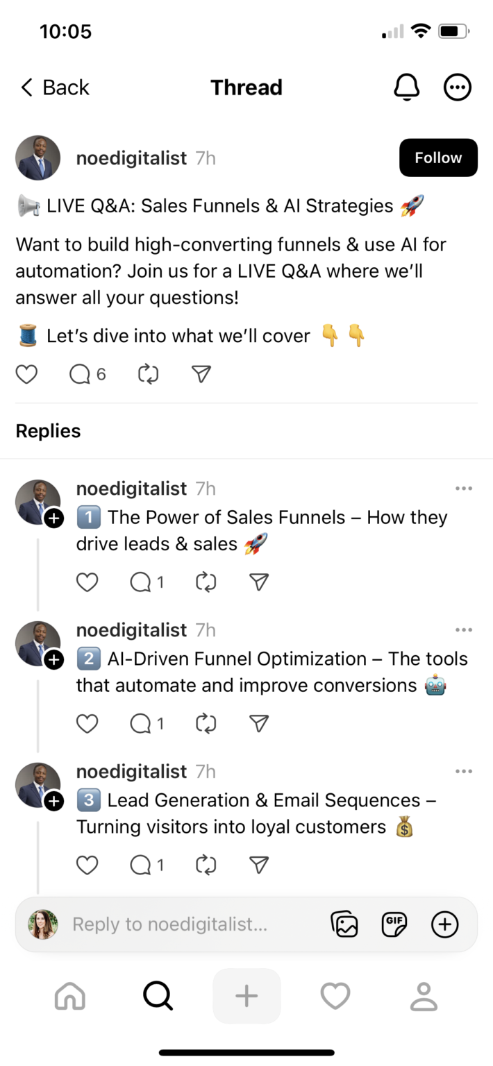 80+ Instagram Threads ideas [plus free Threads ideas generator]
