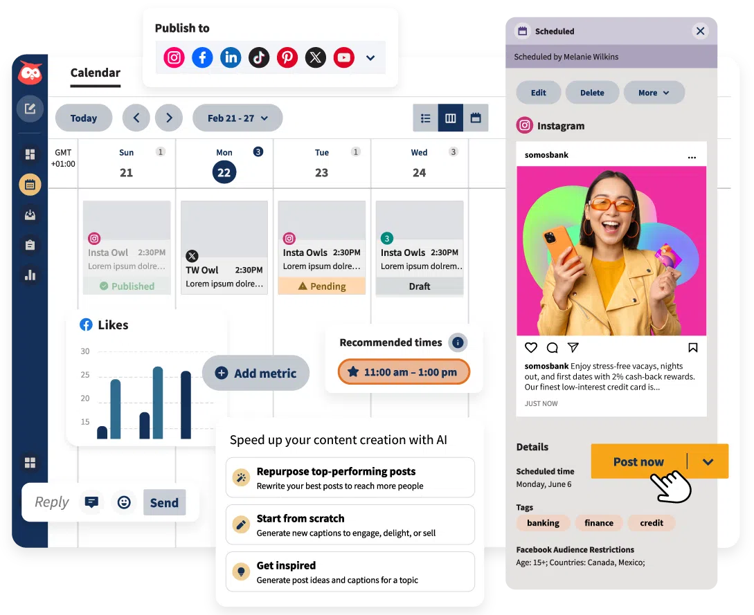 How to manage multiple social media accounts easily in 2025 - Amplitude Marketing