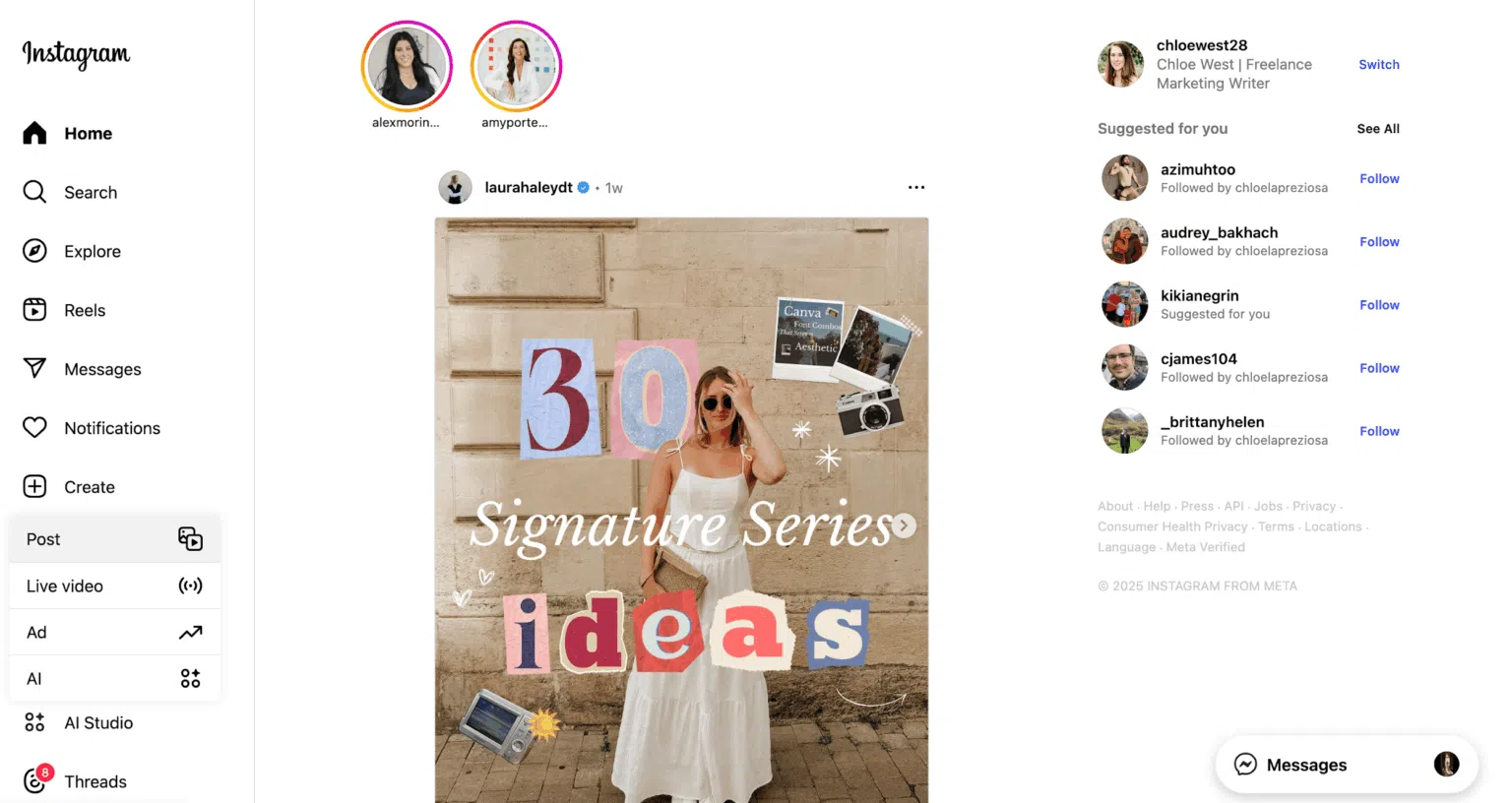 How to post on Instagram from PC or desktop in 2025
