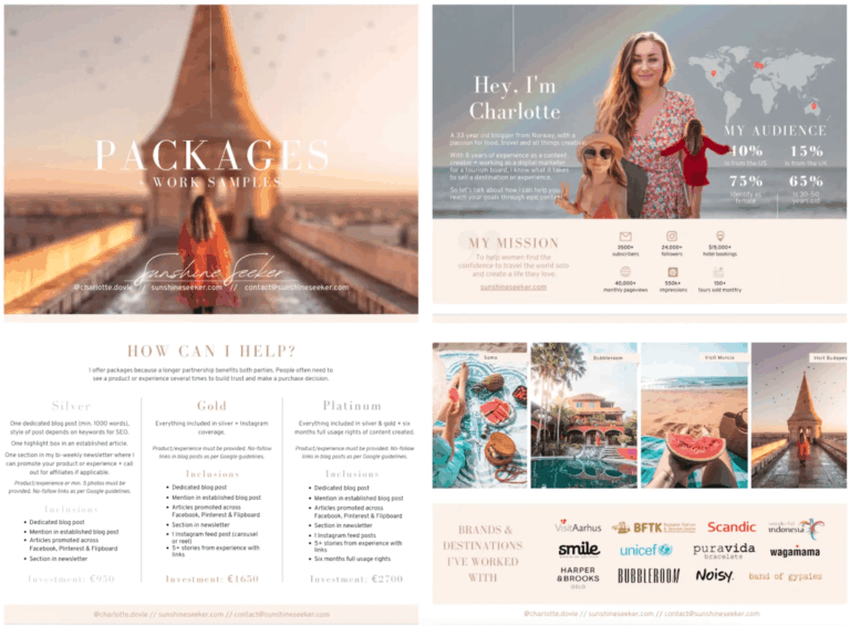 Influencer media kit 101: Free template and expert tips - Amplitude ...
